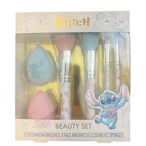 Disney | Other | Disney Stitch Limited Edition Makeup Brush Sponge Set ...